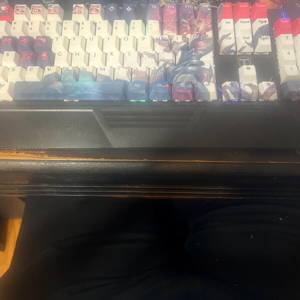 Shyvana the Half-dragon LOL Series Keycap Set, 127 Keys PBT for Mechanical Keyboard OEM Profile ...