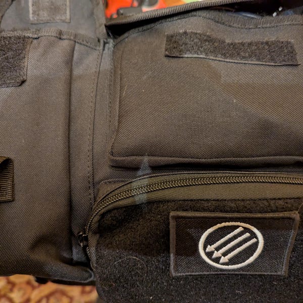 Three Arrows Flag Embroidered Patch | Anarchism Antifa | Hook and Loop ...