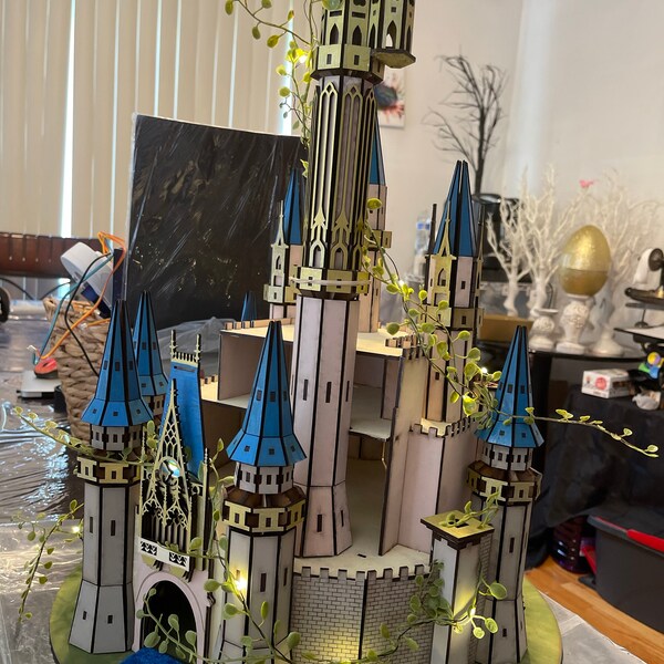 Palace Castle 3D Puzzle | Fairy Tale Palace 3D Puzzle | 3mm MDF Wood 3D ...