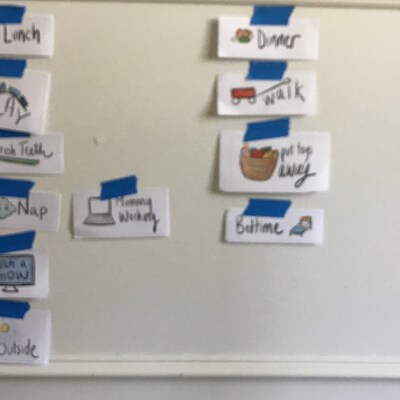 Days of the Week Printable Labels for Visual Schedule - Etsy