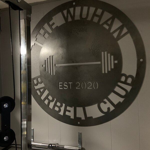 Gym Sign | Personalized Home Gym Sign | Custom Metal Gym Sign | Home ...