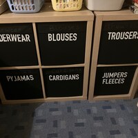 IKEA KALLAX DRONA Box Sticker Personalised Vinyl Labels Stickers Decals ...