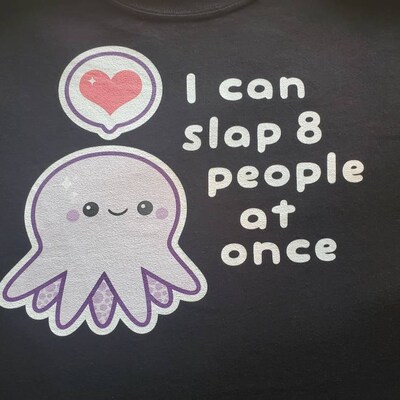 Funny Shirts Slapping Octopus Cute Kawaii Clothing - Etsy