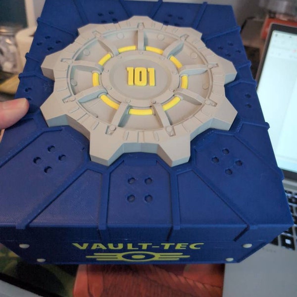 The Vault-deck XL! Fallout Deck Box | Holds Over 400 Double Sleeved ...