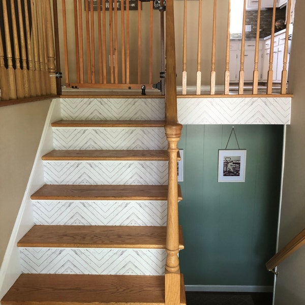 Weathered Wood Stair Riser, Window Sill, Tile Stickers 7 Inch X 36 Inch ...