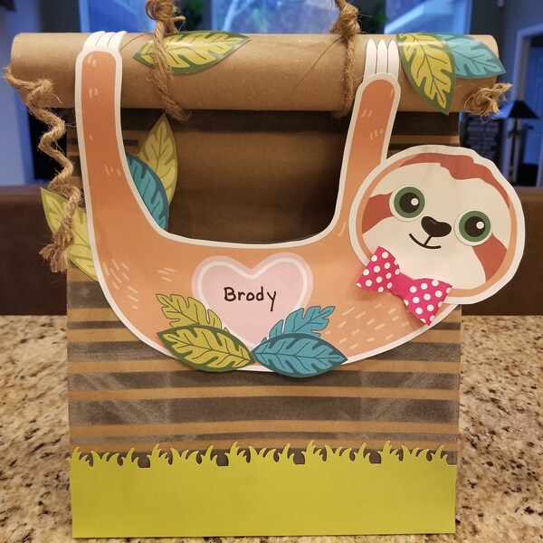 Sloth Printable Box Kit | DIY Valentine Box Decor Kit for Valentine's ...