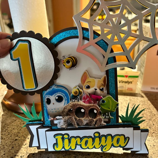 Lucas the Spider Cake Topper | Lucas Birthday | Spider and Friends Cake ...