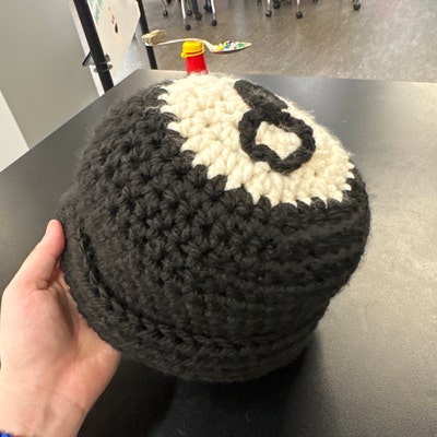 8-ball Hat Crochet Pattern PDF, Crochet Hat Pattern, Hat Pattern ...