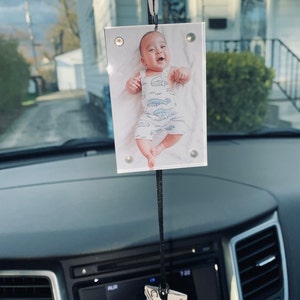 Hanging Car Photo Frames Rearview Mirror Hanging Accessory - Etsy