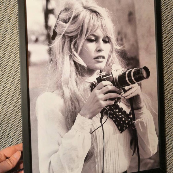 Brigitte Bardot Camera Art Print, Bridget Bardot Art Print, Fashion Art ...