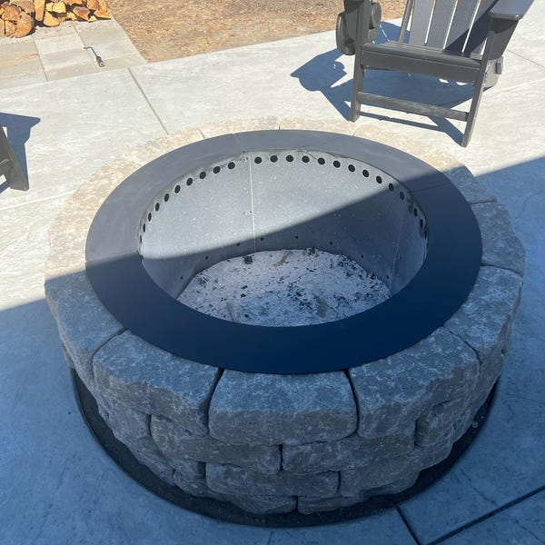 Heavy Duty Pine Tree Style Fire Ring Corten Personalized Custom Fire ...