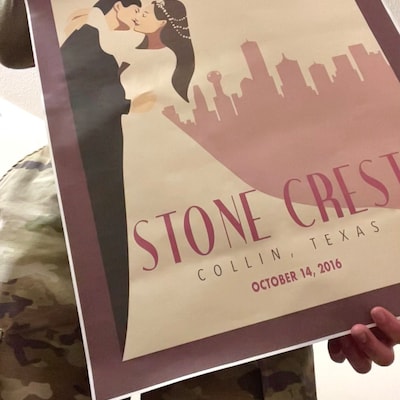 Personalized Wedding Poster Art: Unique Keepsake for That Special Day ...