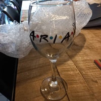 Personalised ‘friends’ Theme Gin Glass, Gift, Birthday, Hen Do, Secret ...