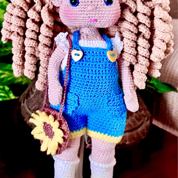 Sofia Crochet Doll Pattern, Amigurumi Doll Pattern, Amigurumi Tutorial, English, Português ...