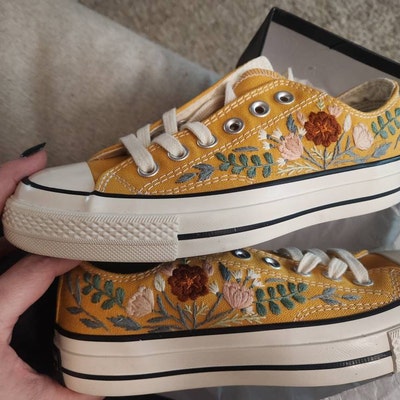 Custom Embroidered Converse High Tops/ Custom Converse Chuck Taylor ...