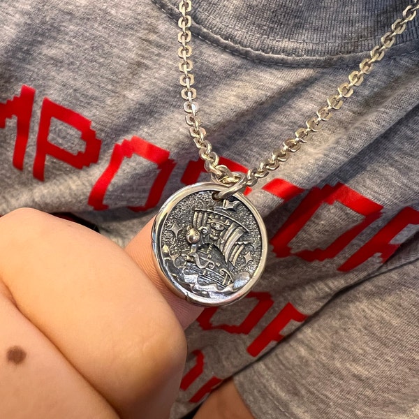 The Chinese Myth Animal Gluttony Pendant Silver Necklace Monster ...