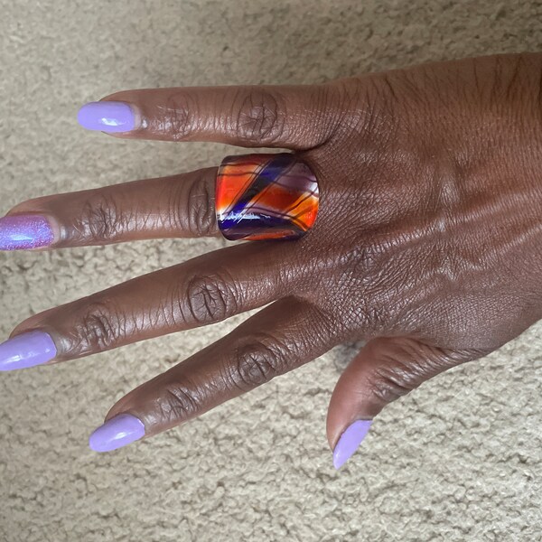 Dual Swirl Heart Pendant Necklace | Glass Heart Pendant | Swirl Heart ...