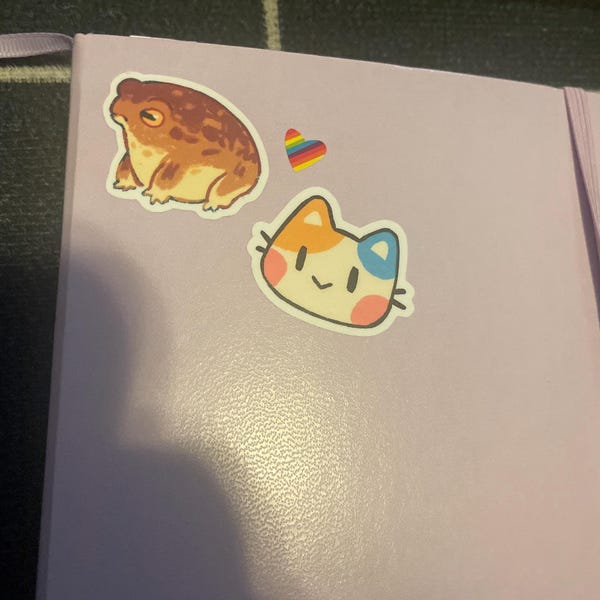 Desert Rain Frog Stickers, Cute Matte Vinyl Waterproof Diecut Sticker ...