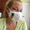 Face Mask | White Face Mask | Beaded Face Mask | Bride Face Mask ...