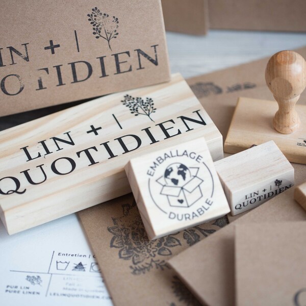 Sustainable Packaging Stamp for Small Business, Recycle Stamp for ...