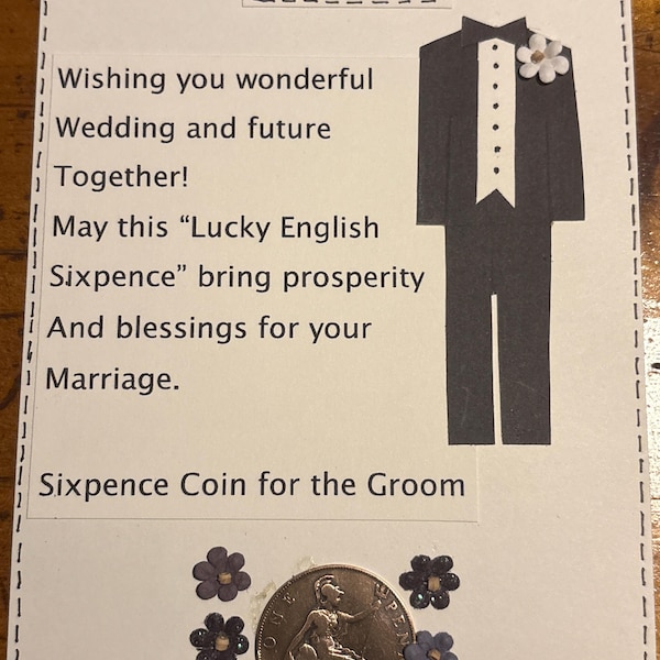Penny for His Pocket, Wedding Coin for the Groom, # 19 - Etsy