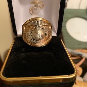 Marine Corps USMC Signet Ring - Etsy
