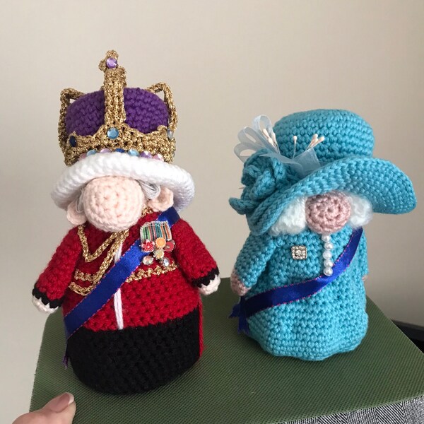 King Charles III Coronation Gnome Crochet Pattern, Charles III and ...