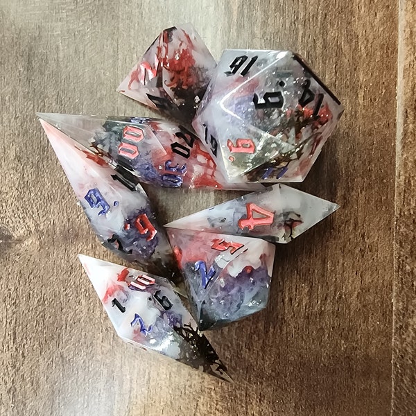 Caustic Brew Dice Set / Sharp Edge Dice / Dice for Dungeons and Dragons ...