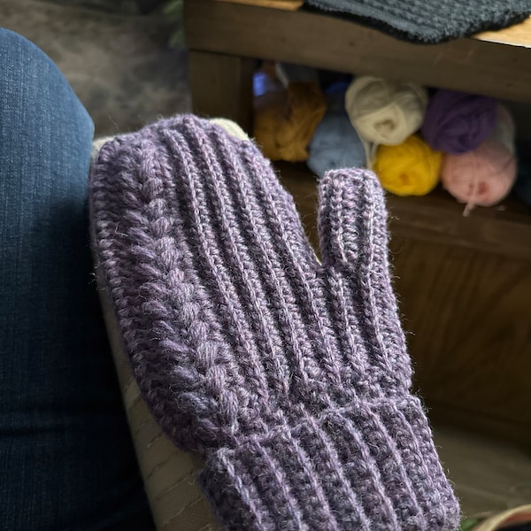CROCHET PATTERN + VIDEO Autumn Wheat Crochet Mittens in 6 Sizes Newborn ...