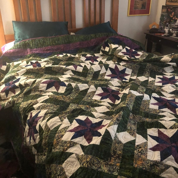 Queen Size Stunning Star Quilt - Etsy