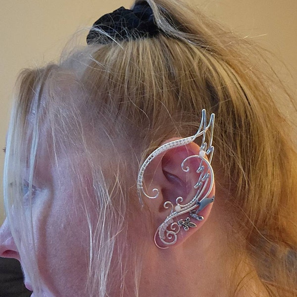 Pair of Ear Cuffs Thalassa Metal Ear Cuffs With Torquoise Color Seed ...