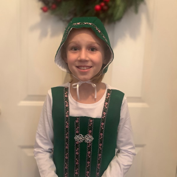 Baby/toddler/child's Norwegian Bunad Dress With Bonnet SHORT SLEEVE - Etsy