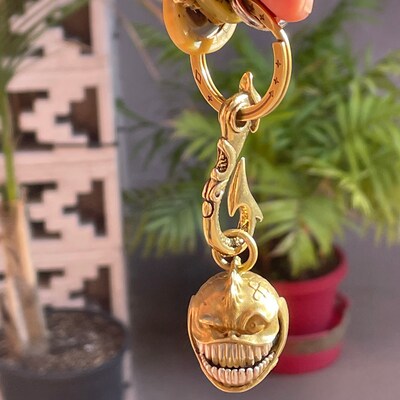 Brass Keychain Custom,key Hook,custom Keychain,brass Key Ring Hook ...