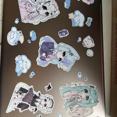 Angel Miku Waterproof Vinyl Sticker Pack Kawaii Anime Girl Laminated ...