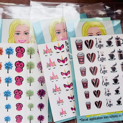 Nail Decals, Firefighter Decals, Fire Truck, Water Transfer Nail Decals ...