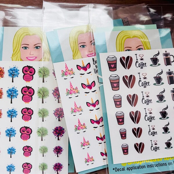 Nail Decals, Graduation Nail Decals, Class of 2024, Water Transfer Nail ...