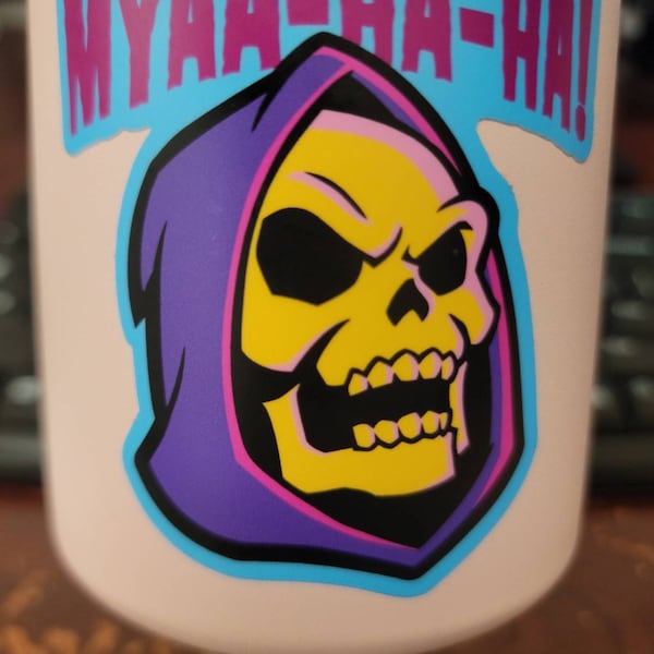 Skeletor Laughing Vinyl Sticker – Masters of the Universe Die Cut Decal ...