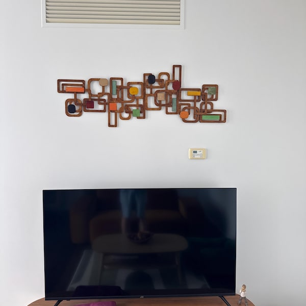 Mid Century Modern Magnets, Retro Magnets, Wood Magnets, Geometric ...