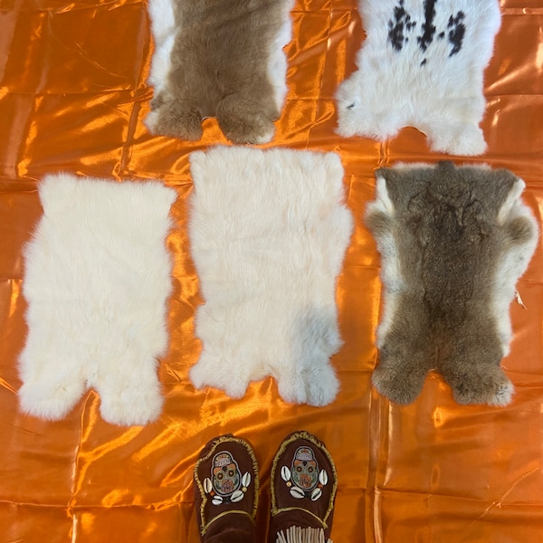 5 Natural Rabbit Fur Pelts: Soft Craft Grade Hides (40x30cm) - Etsy