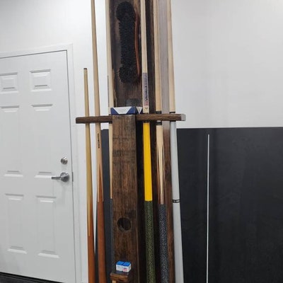Pool Cue Rack/whiskey Barrel Wood/8 Ball Pool/pool Decor/pool Stick ...