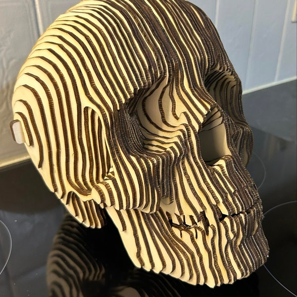 Laser Cut Vector Files SVG CNC Skull 3D Skull Decor DXF Cnc Pattern Cnc ...