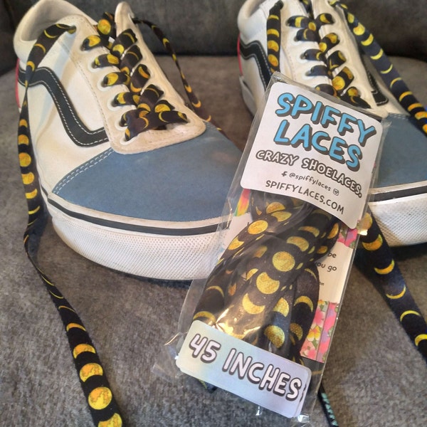 Printed Flat Shoelaces, Fun Shoe Strings, 100% Recycled - Etsy