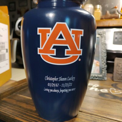 Football Cremation Urn With Optional Las Vegas Raiders Ball - Etsy