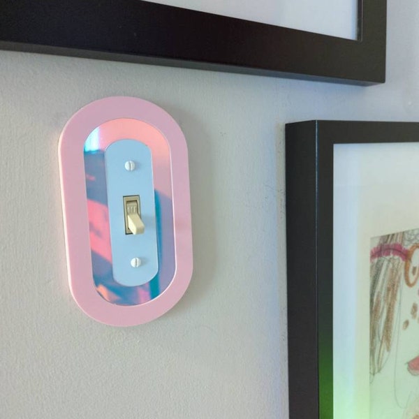 Oval Iridescent Light Switch Cover - Etsy