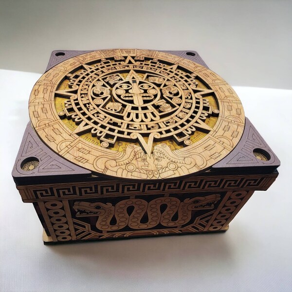 Aztec Box Laser Cut Digital Design Files Instant Download - Etsy