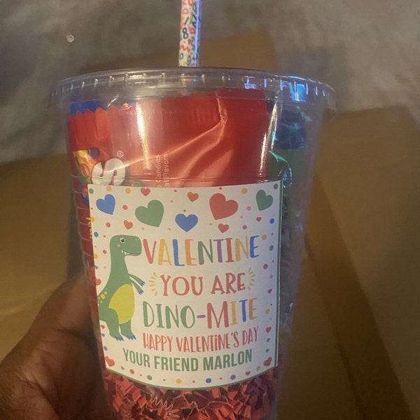 Dinosaur Valentine's Day Tag, Dino-mite Valentine, Dinosaur Printable ...