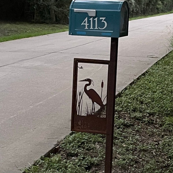 Great Blue Heron Metal Wall Art | Metal Privacy Screens | Large Metal ...