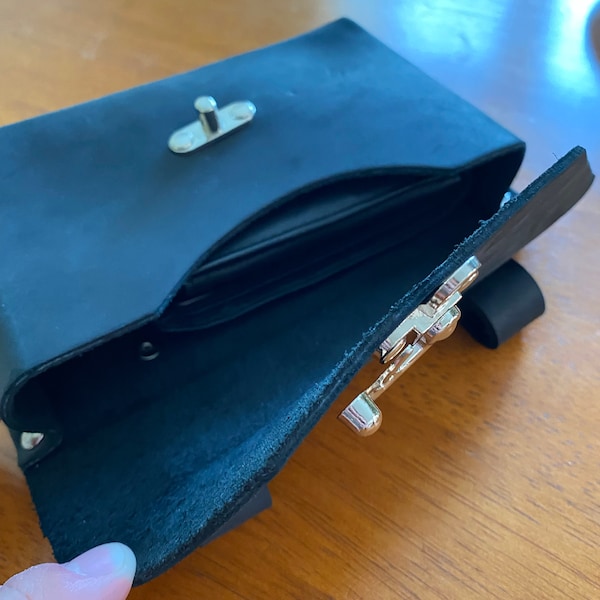 Leather Rectangle Pouch Large for Phones Cosplay Ren Faire Sca Larp ...