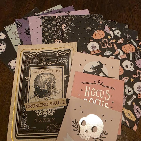 Halloween Ghost Envelopes: Spooky Lined Cardstock, Self Adhesive, Set ...