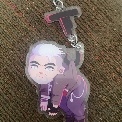 VAPORWAVE VIBES 2.5 Holographic Acrylic Keychain - Etsy